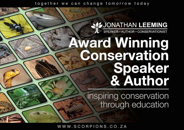 Jonathan Leeming, award winning conservationist presents...